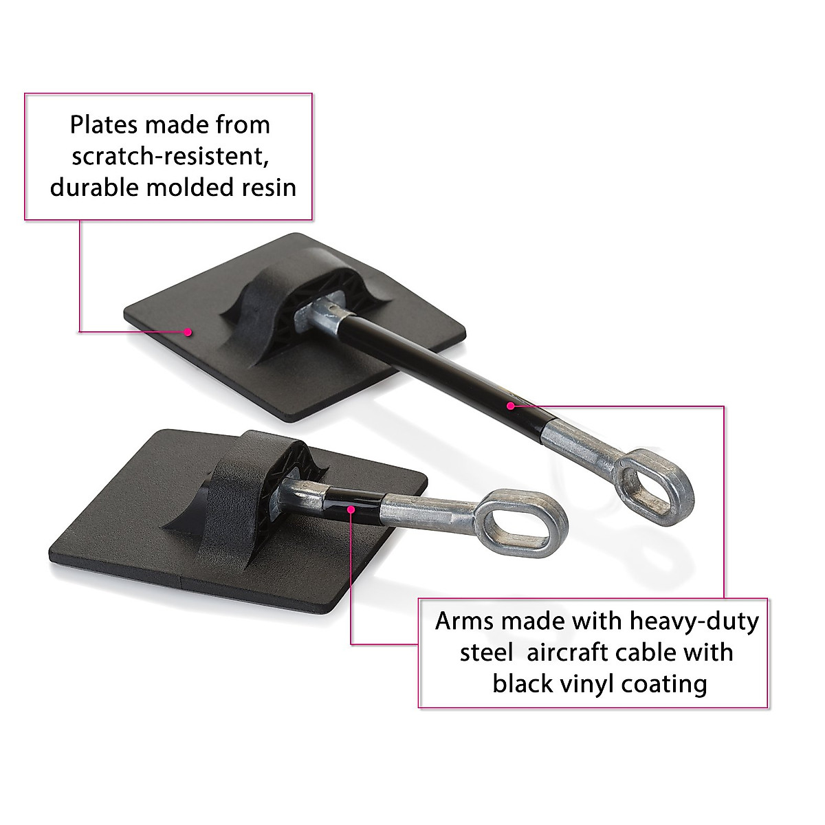 2-Pack Refrigerator Lock (2-Pack, Black Without Padlock),CSP-103.B.NP.2