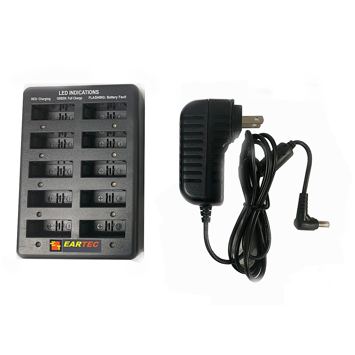 Eartec HUB8S 8-Person Full Duplex Wireless Intercom with 8 Ultralite Single Ear Headsets