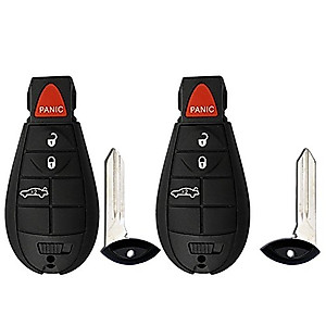 Pack of 2 Key Fob Replacement Mushan Remote Control Key Fits for Chrysler 300 2008-2010 Fob,for Dodge Challenger 2008-2010,for Dodge Charger 2008-2010,for Dodge Magnum 2008