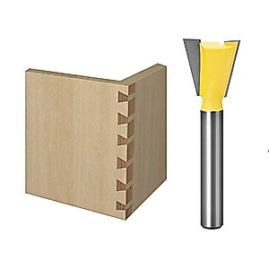 Meihejia 1/4 Inch Shank Dovetail Router Bit Set - 6 Sizes