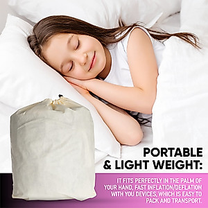 Restgenics Queen Air Mattress With Built in Pump - Queen Size Blow Up Mattress With Electric Air Pump, Inflatable Mattress, Toddler Floor Bed, Floor Mattress, Twin Air Mattress, Toddler Bed, Kids Bed