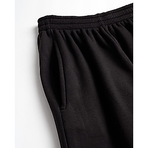 Quad Seven Boys' Fleece Jogger Set - 4 Piece Basic Solid Full Zip Hoodie and Sweatpants (Size 8-18), Size 8-10, Black/Heather Grey