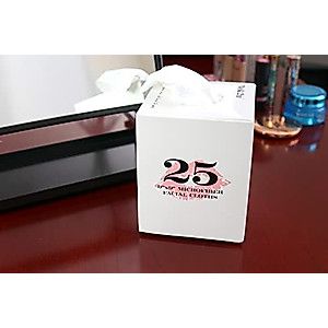 Arkwright Microfiber Makeup Remover Cloths - Reusable Makeup Towel in a Tissue Box Dispenser, 25 Facial Cleansing Towels for Bathroom, 9 x 9 in, White