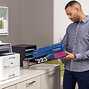 Brother Genuine TN223M, Standard Yield Toner Cartridge, Replacement Magenta Toner, Page Yield Up to 1,300 Pages, TN223, Amazon Dash Replenishment Cartridge