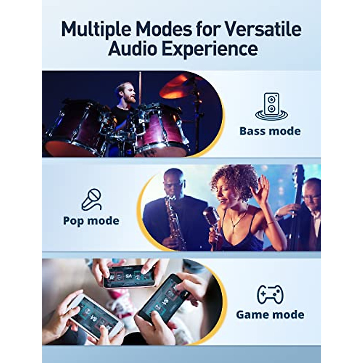 Gsoemon Active Noise Cancelling Wireless Earbuds, Bluetooth 5.3 Headphones, Enhanced Bass, 35dB Noise Cancelling Earphones, 24H Playtime, IPX5 Waterproof, Pass-Through Mode, 4 Mic ENC, 3 EQ