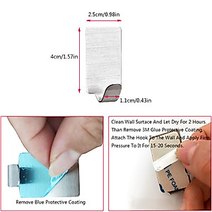 XoYo-Large Fogless Shower Mirror（11inX7.48in）, Includes 1 Adhesive Hooks, Anit-Fog Shower Mirror, Shower Makeup Shave Mirror, Frameless Shower Mirror, Wall Hanging Mirror