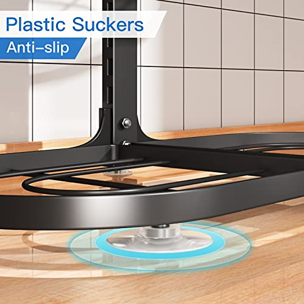 Pots and Pans Organizer for Cabinet, PXRACK 8 Tier Snap-on and Adjustable Pan Organizer Rack for Under Cabinet, Pot Organizer for Kitchen Organization & Storage, Rustproof Pot Lid Organizer (8 Tier)