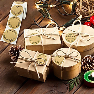 Storrianne Kraft Sticker Labels for Jars - 2 Inches 500Pcs Floral Circle Stickers for Mason Jelly Jar Canning Lids Spice Bottles and Pantry Containers (b7950-19)