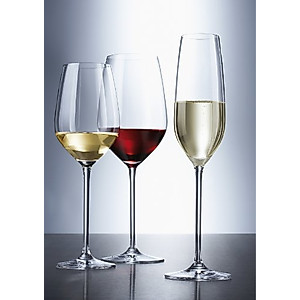Schott Zwiesel Tritan Crystal Glass Fortissimo Stemware Collection White Wine Glass, 13.7-Ounce, Set of 6