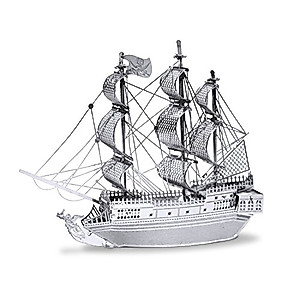 Metal Earth 3D Laser Cut Steel Models - Black Pearl Ship and Golden Hind Ship Set of 2
