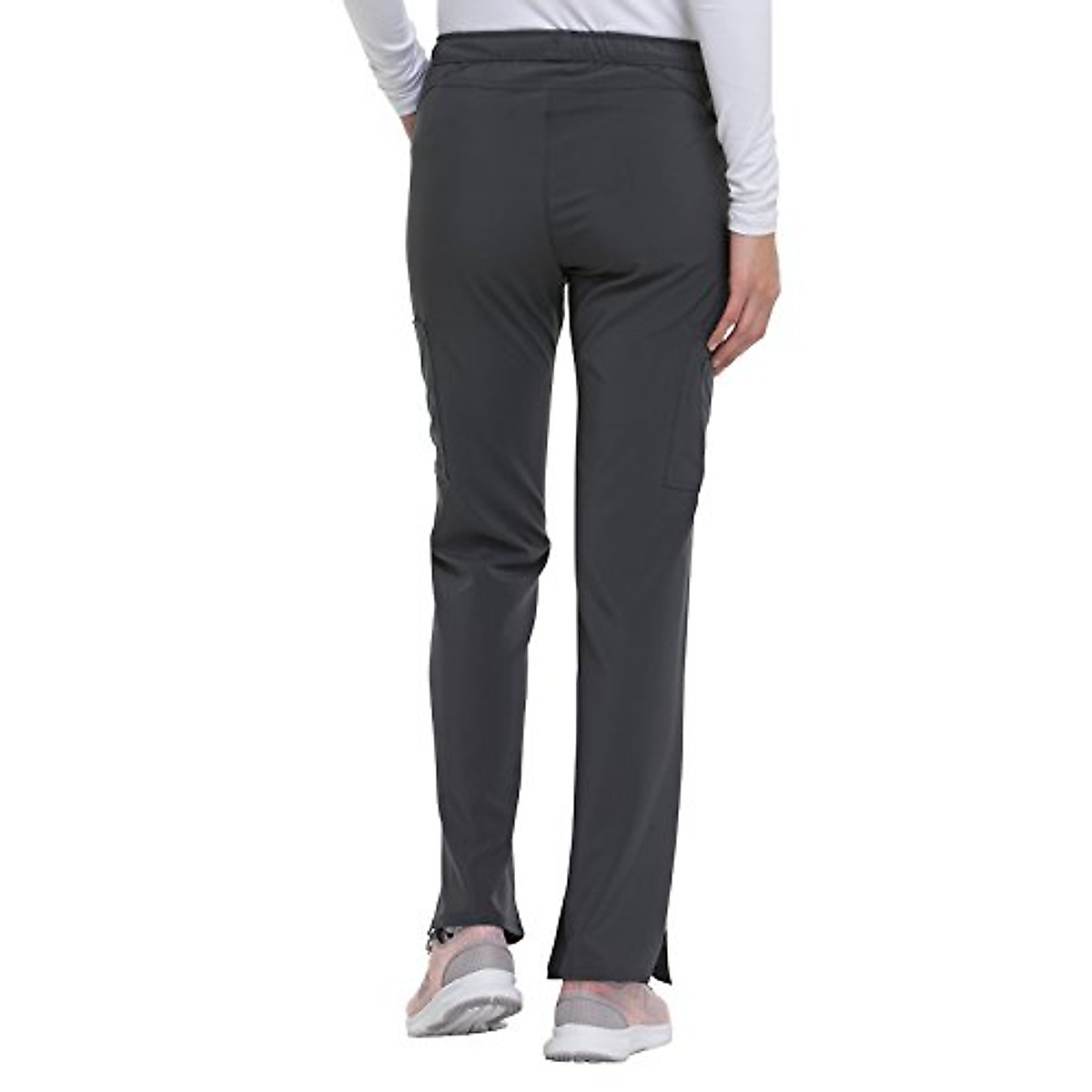 HeartSoul Women Scrubs Pant Low Rise Drawstring HS025, M, Pewter