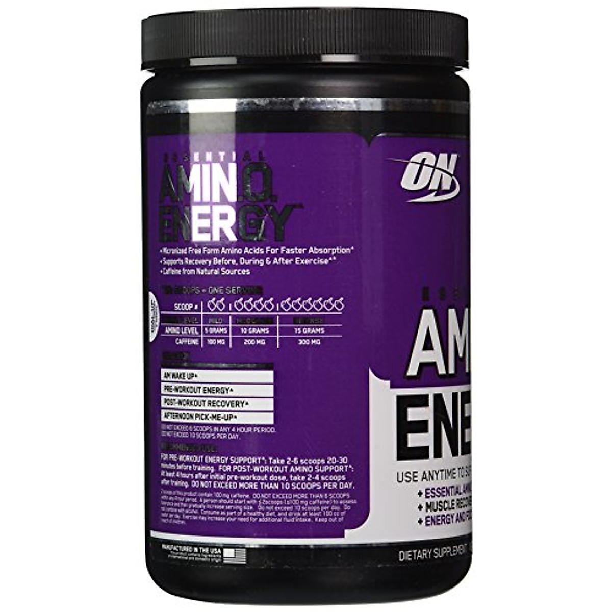 Optimum Nutrition Essential Amino Energy Concord Grape - 30 Servings, 9.5 oz