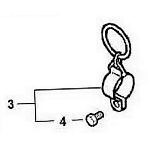 ZAITOE C646000060 / P021046740 Harness Ring Fits Echo PAS-230 SRM-260SB HCA-260 SRM-231U SRM-2410 + (Free Two e-Books)