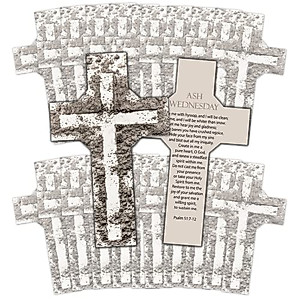Cross Bookmarks with Prayer on Back, Bulk Religious Card Stock Bible Page Tracker, Ash Wednesday Bookmarks for Classroom, Pack of 100