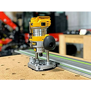 ToolCurve Guide Rail Adapter Compatible with Dewalt Trim Plunge Router