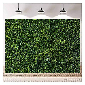 XLL Nature Spring 3D Green Leaves Photography Backdrops Newborn Baby Shower Photo Background Wall Art Wedding Birthday Party Decoration Banner Studio Props Cake Table Booth 9x6ft 9x6FT 270CM X 180CM）