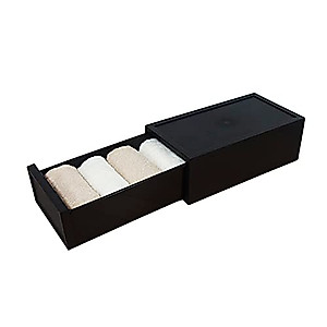 ASTAGE | Storage Drawer, Modular Stackable Drawer, Plastic Storage, Drawer Block | Black Small A