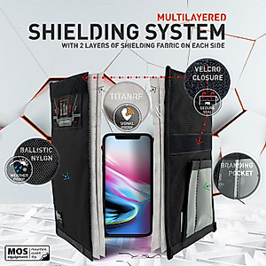 Mission Darkness Non-Window Faraday Bag for Phones (2-Pack) // Signal Blocking Bag Prevents Hacking Tracking Spying, Device Shielding for Law Enforcement Military Digital Forensics, EMP CME Protection