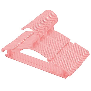 30 Pack Pink Baby Nursery Closet Hangers,Non-Slip Laundry Infant Pant Hanger for Newborn Clothes Gift,Ultra-Thin Child Coat Hanger for Girl Boy Toddler Kid