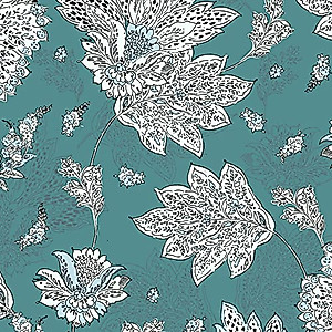 Vera Bradley Women's Performance Twill Riley Compact Wallet With RFID Protection, Tiger Lily Blue Oar, One Size