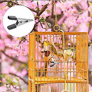 20Pcs Bird Cage Clips Safety Clip Door Lock Parrot Cage Safety Clip Pet Cages Accessories Parakeet Toys