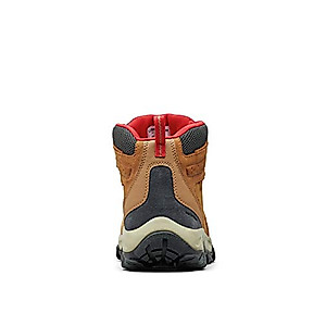 Columbia Men's Newton Ridge Plus II Suede Waterproof Boot, Breathable with High-Traction Grip,elk/mountain red,17