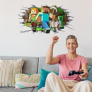 Large Cartoon Wall Stickers 3D Creative Wall Art Design Wall Decals for Kids Room Bedroom Kindergarten School House Home Peel and Stick Gift Supplies (15.7"x35.5")