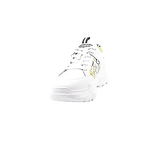 VERSACE JEANS COUTURE Men Speedtrack Sneakers Gold - White 10.5 US