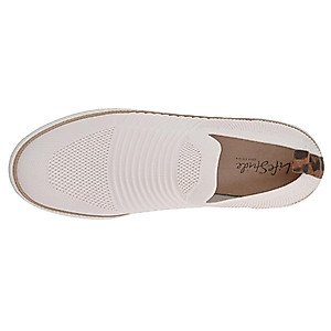 LifeStride Womens Navigate Knit Slip On Sneakers Shoes Casual - Off White - Size 8.5 M