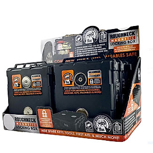Roughneck Magnetic Locking Box - Impulse Retail Ready Display of 6 Each