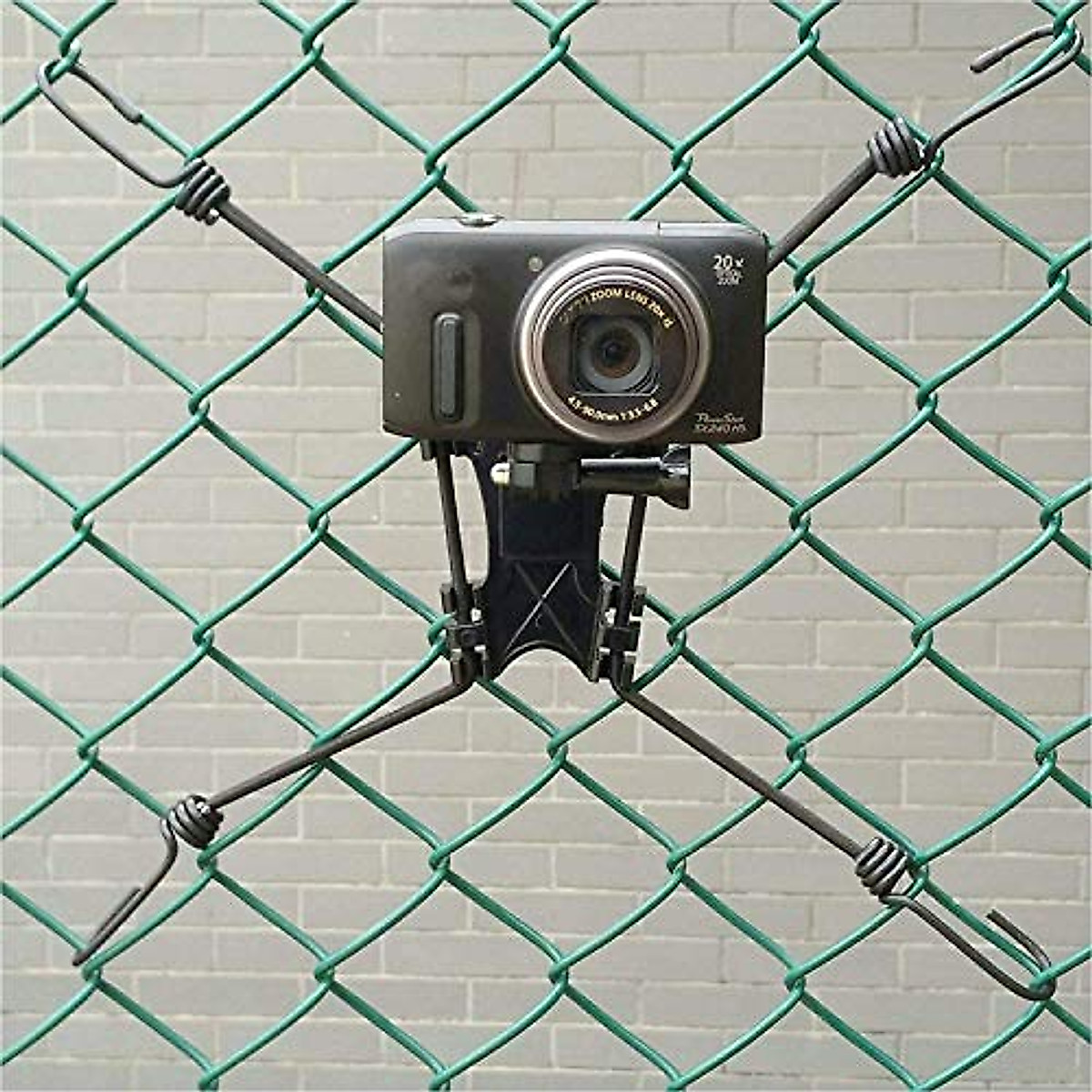 Pmsanzay 3 in 1 Universal Action Camera Backstop Chain Link Fence Mount for Action Camera/Digital Camera/Smartphone-Ideal Backstop Camera Mount for Recording Baseball,Softball and Tennis Games