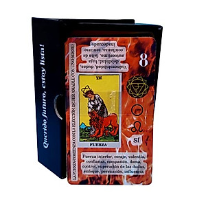 Witchy Cauldron Beginner Tarot, Tarot Cards with Meaning on it, Keyword Tarot Deck, Learning Tarot, Chakra, Planet, Affirmation (Spanish Edition)