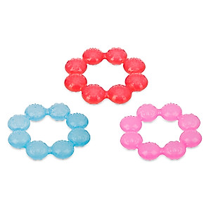 Nuby IcyBite Soother Ring Teether, Colors May Vary, 1 Count
