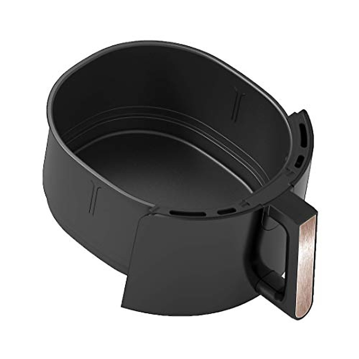 GoWISE USA GW22955 7-Quart Electric Air Fryer with Dehydrator & 3 Stackable Racks, Digital Touchscreen with 8 Functions + Recipes, 7.0-Qt, Black/Copper