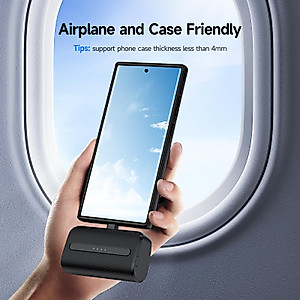 NEWDERY USB C Portable Charger 6600mAh,Small Power Bank, Mini Slim Batttery Pack External Phone Charger for iPhone 15 Pro Max/15 Plus/15 Pro/15/Samsung Galaxy S23 Ultra/Z Flip/Z Fold/Google/Andorid