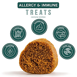 SUNNYCHEWS Allergy Relief for Dogs Itching| Dog Allergy Chews with Probiotics| Seasonal Allergy Support for Dogs| Allergy Immunity for Dogs| Help Relieve Skin, Itch Relief for Dogs| Bacon 90Chews 12oz