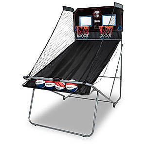 Pop-A-Shot Official Dual Shot Sport Arcade Basketball Game (Black and Blue)