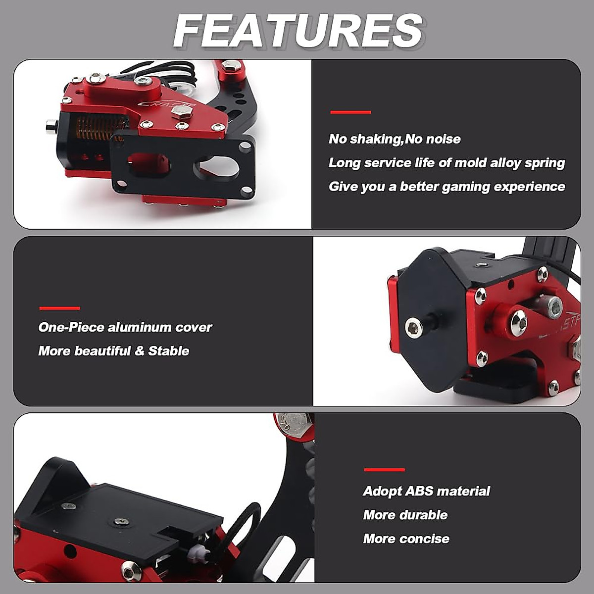 RASTP 64Bit PC USB Handbrake for SIM Racing Games Logitech G27 G25 G29 T500 T300 FANATECOSW LFS DIRT RALLY.2,Red