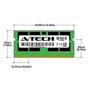 A-Tech 4GB RAM for DELL Latitude D630 | DDR2 800MHz SODIMM PC2-6400 200-Pin Non-ECC Memory Upgrade Module