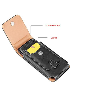 Smartphone Belt Holster Bag for iPhone 16 Pro, 16 Plus, 15 Plus, 16, 15 Pro Max, 15, 14 Pro, 14 Plus, 14 Pro Max, 13 Pro Max