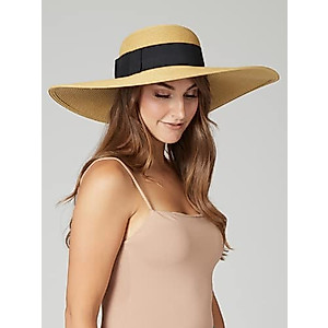 San Diego Hat Company Women's Floppy SPF 50+ Sun Hat, Camel, One Size