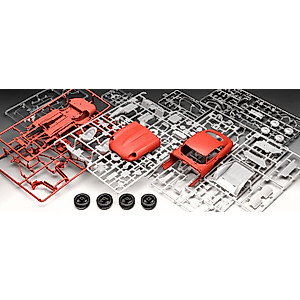 Revell 07668 Jaguar E-Type (Coupé) 1:24 Scale Unbuilt/Unpainted Plastic Model Kit, Red