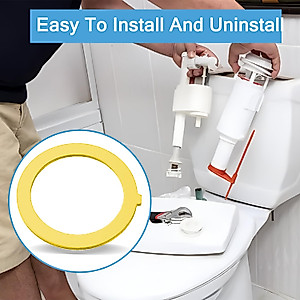 Flush Valve Seal for Kohler, Kohler Toilet Lank Parts, 3 Pack GP1059291 Silicone Replacement for Toilets, Upgraded Canister Flush Valve Kit(Yellow)