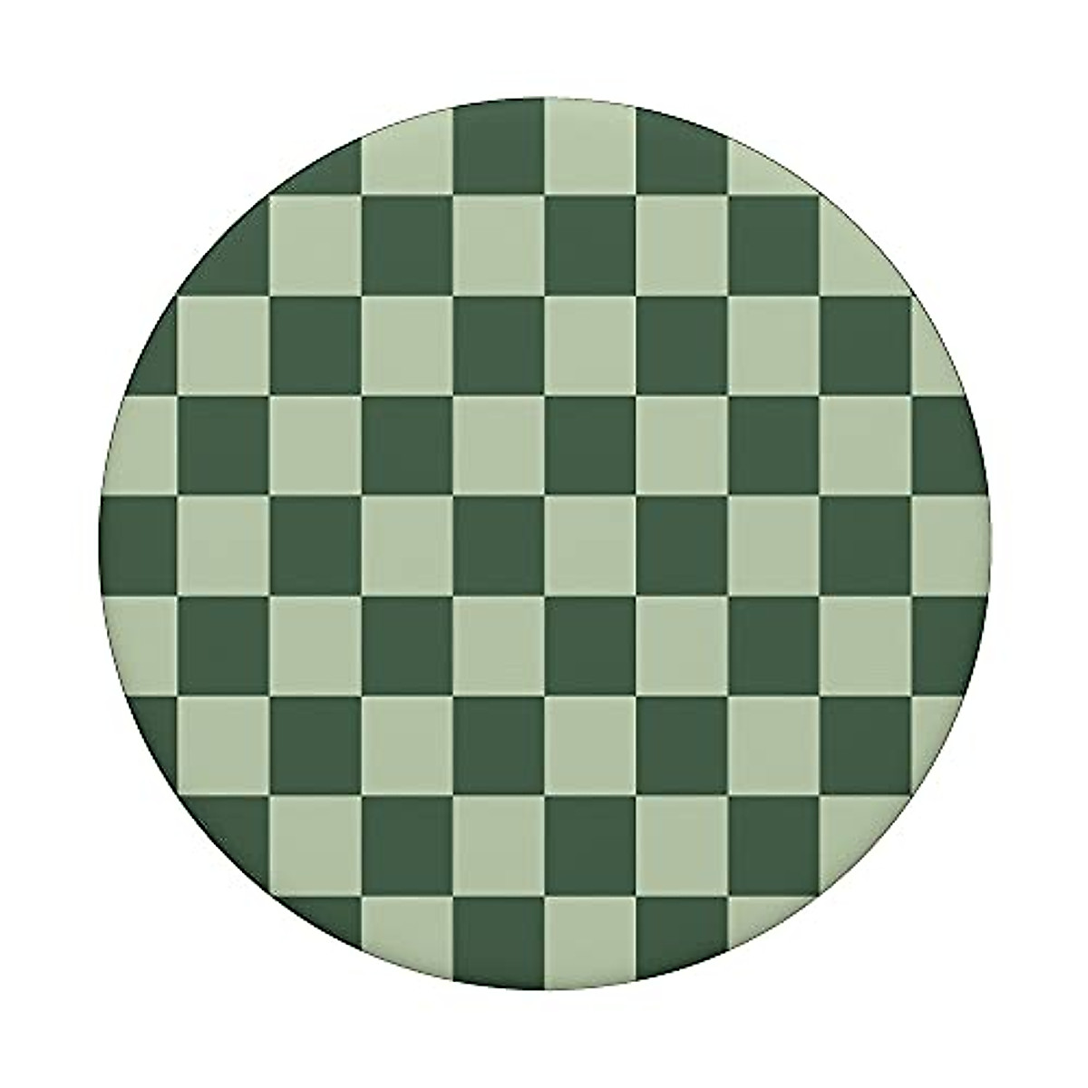 Sage Green Checkered Checkerboard Pattern PopSockets Swappable PopGrip