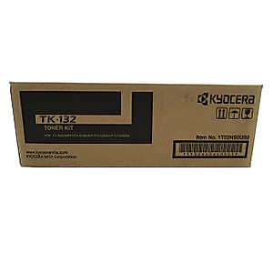 Kyocera TK-132 1T02HS0US0 FS-1300D FS-1350DN FS-1028MFP FS-1128MFP Laser Toner Cartridge (Black) in Retail Packaging