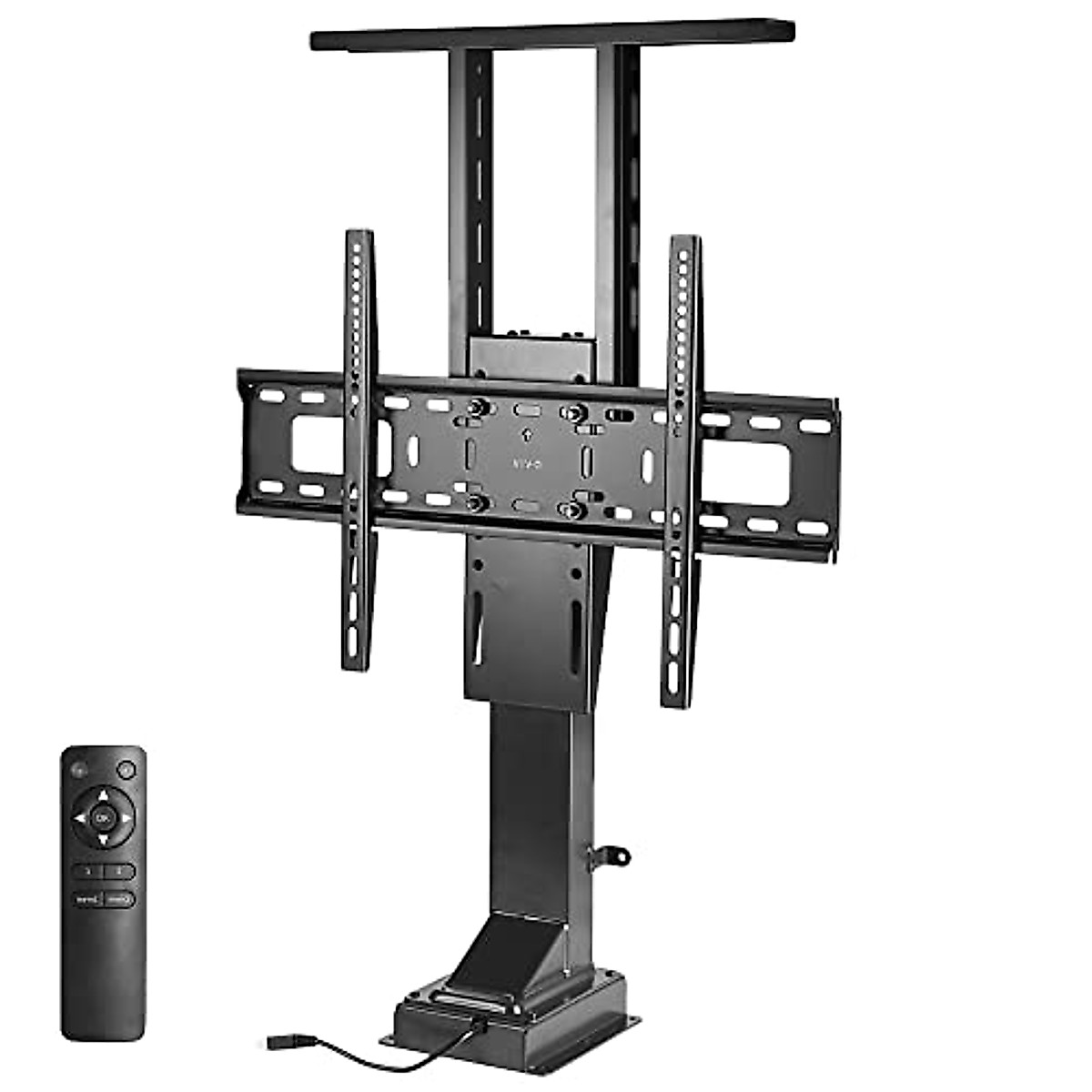 VIVO Motorized TV Stand for 37 to 65 inch Screens, Vertical Lift Television Stand with Remote Control, Compact TV Mount Bracket, MOUNT-E-UP65A