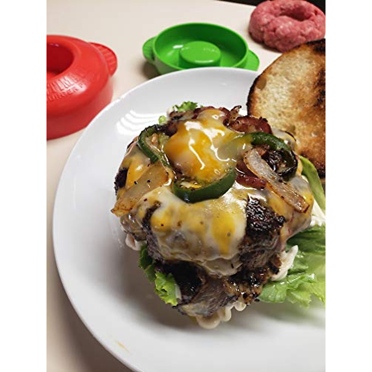 Ultimate Burger Press - 1/4lb, 1/3lb and 1/2lb Stuffed Burger Patty (3 Sizes Inside) GET More Creative