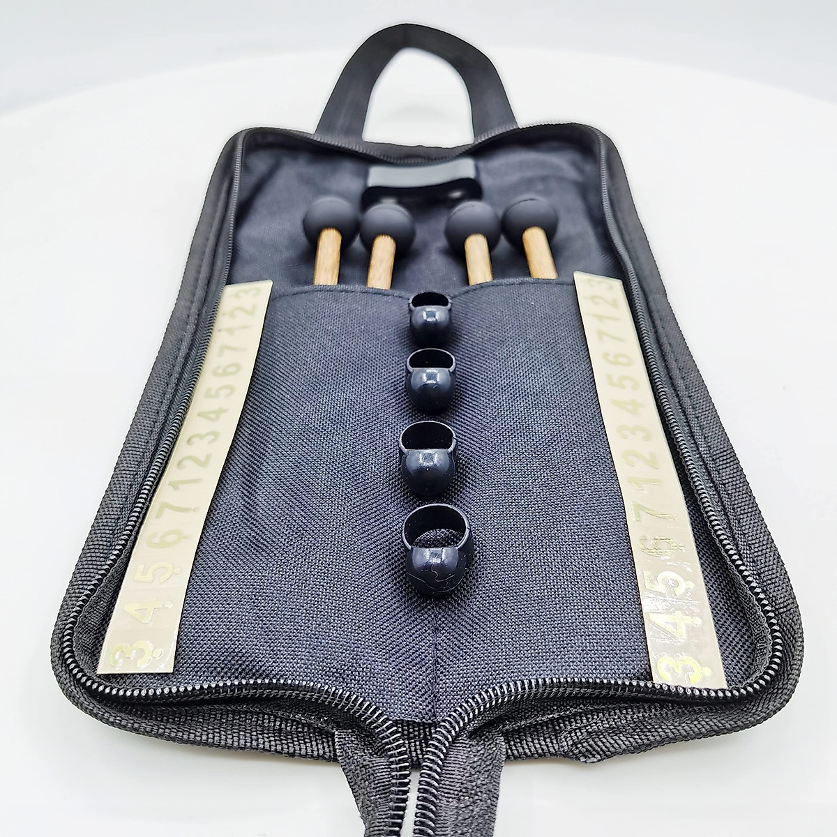 BURNING&LIN Steel Tongue Drum Accessories Set with Mallets Mallets Stand Finger Picks Notes Stickers Storage Bag for Steel Drum Tongue Drum Percussion Instrument