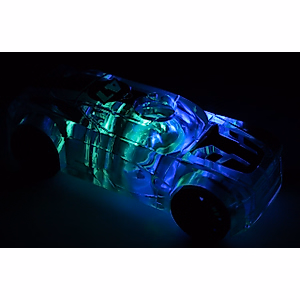 Marble Racers Light Up 1:43 Scale First Responder Car with Quick Shot Pull-Back Motor - Police Unit
