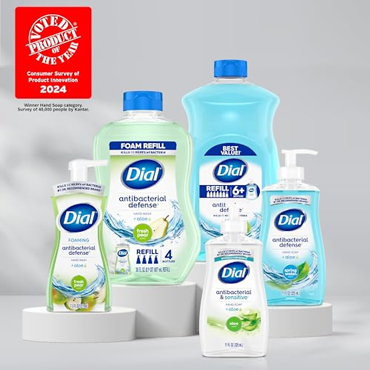 Dial Antibacterial Foaming Hand Wash, Fresh Pear, 7.5 fl oz